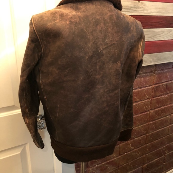Hercules | Jackets & Coats | Vtg 4s 50s Hercules Leather Bomber Jacket ...